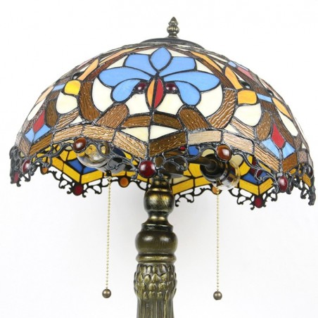 16 İnç Tiffany Lamba Vitray Masa Lambası Love Abajur Tarzı Masa Okuma ...